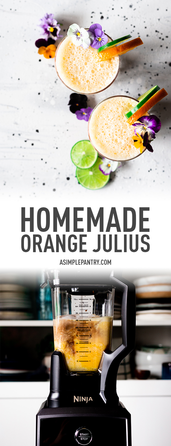 Easy Homemade Orange Julius Recipe • A Simple Pantry