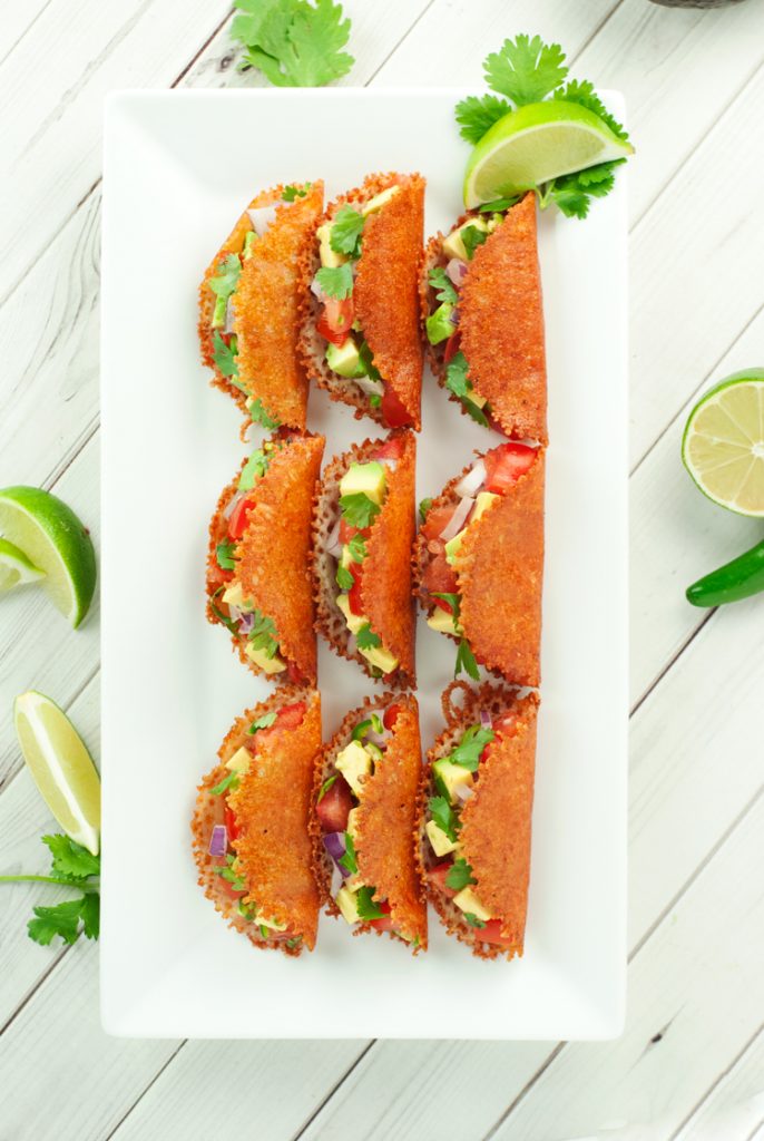 Cheese Tuiles with Avocado Pico De Gallo • A Simple Pantry