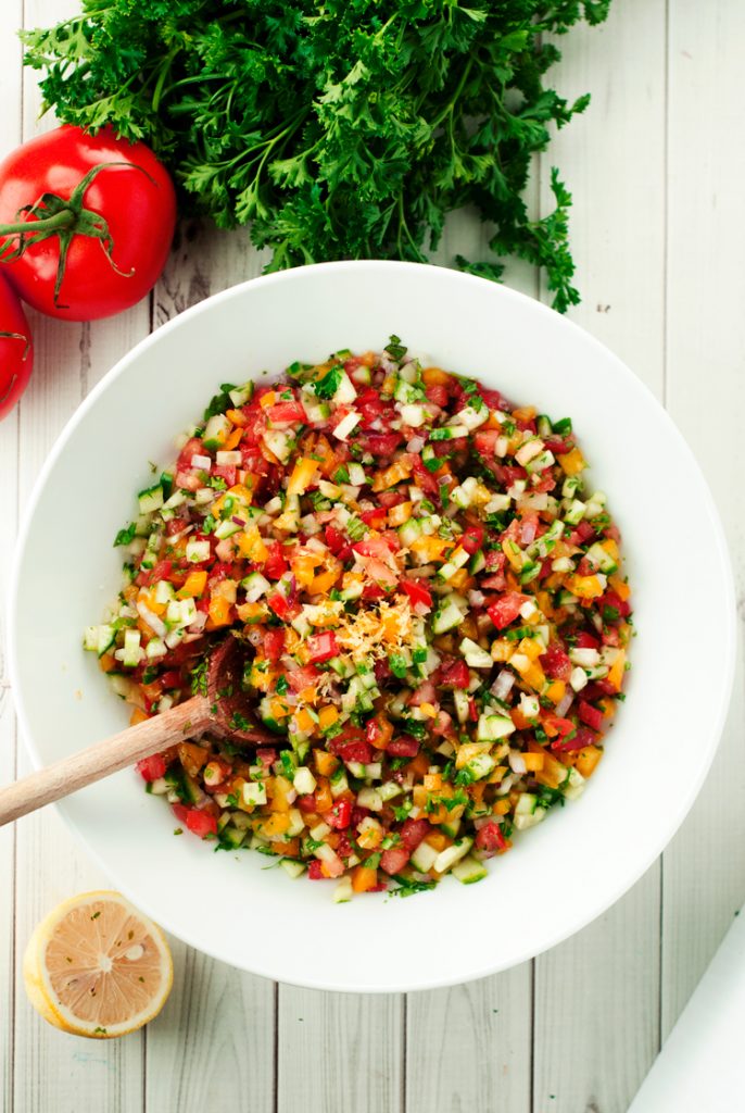 Israeli Salad Recipe • A Simple Pantry