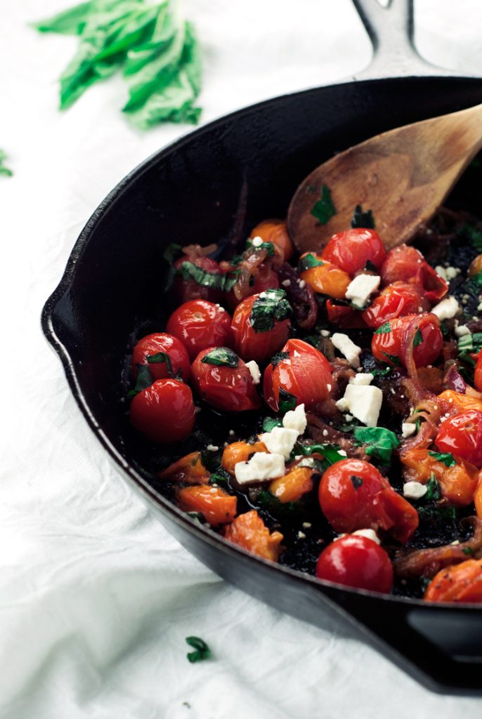 Easy Blistered Tomatoes Recipe • A Simple Pantry