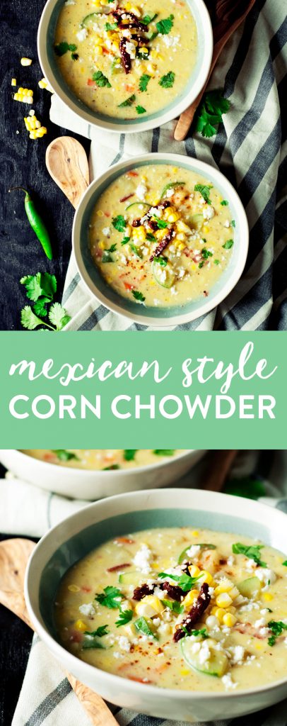 Mexican Style Easy Corn Chowder • A Simple Pantry