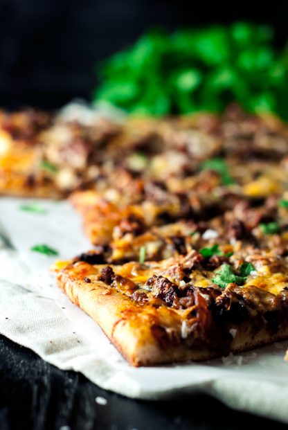 Southwestern Bacon BBQ Pizza • A Simple Pantry