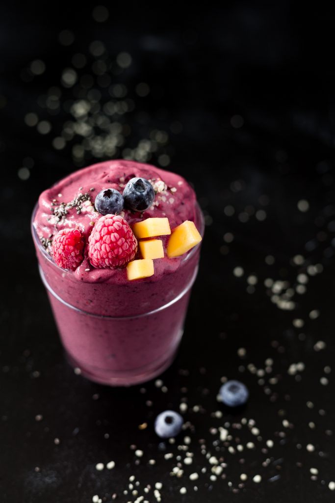 Probiotic Mango Berry Tropical Smoothie Recipe • A Simple Pantry
