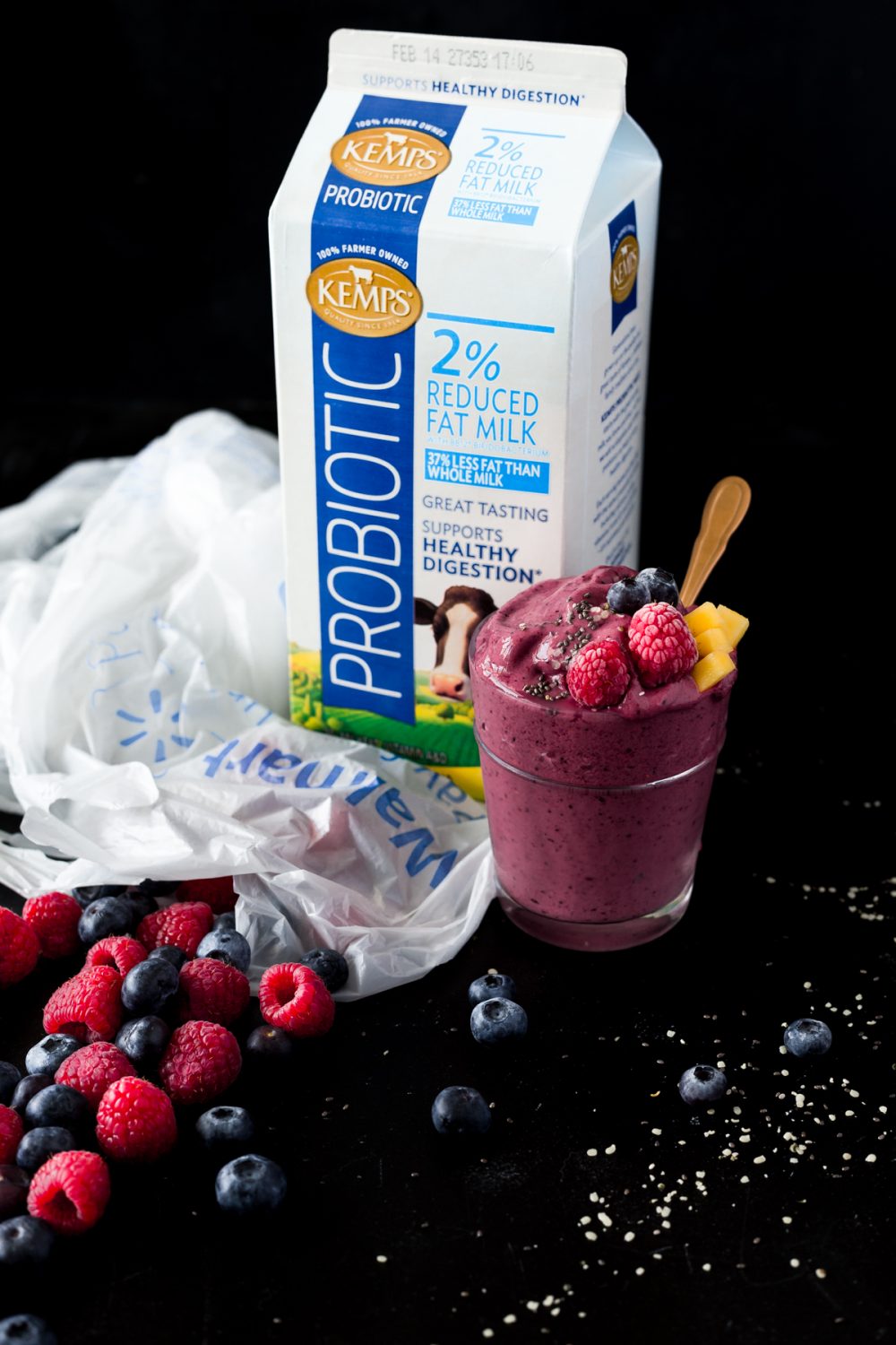 Probiotic Mango Berry Tropical Smoothie Recipe • A Simple Pantry