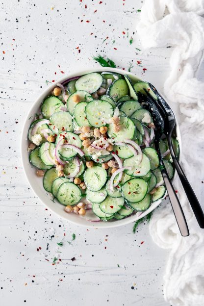 Easy Midwestern Cucumber Salad • A Simple Pantry