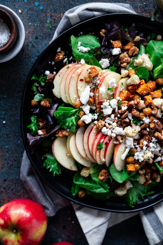 Autumn Harvest Salad with Creamy Date Vinaigrette • A Simple Pantry