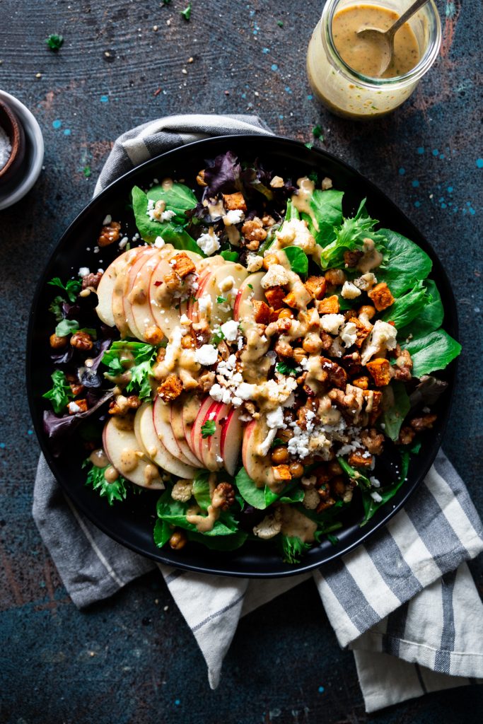 Autumn Harvest Salad with Creamy Date Vinaigrette • A Simple Pantry