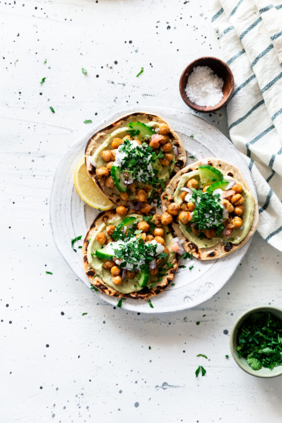 Deconstructed Falafel Pita Tacos • A Simple Pantry