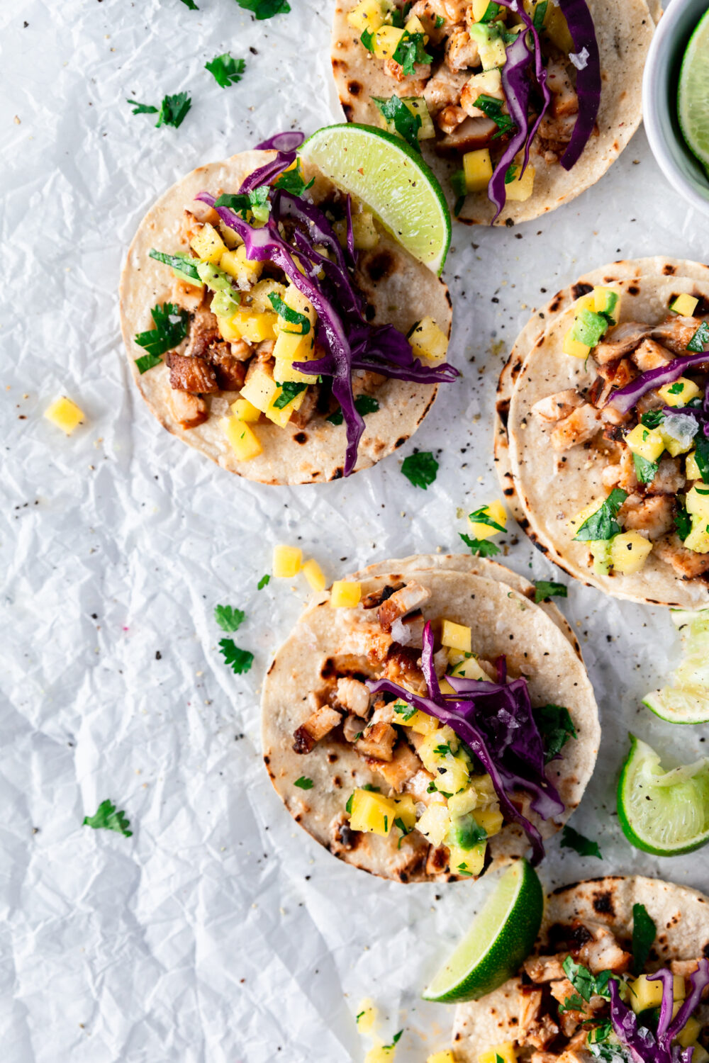 Hawaiian Huli Huli Chicken Tacos • A Simple Pantry