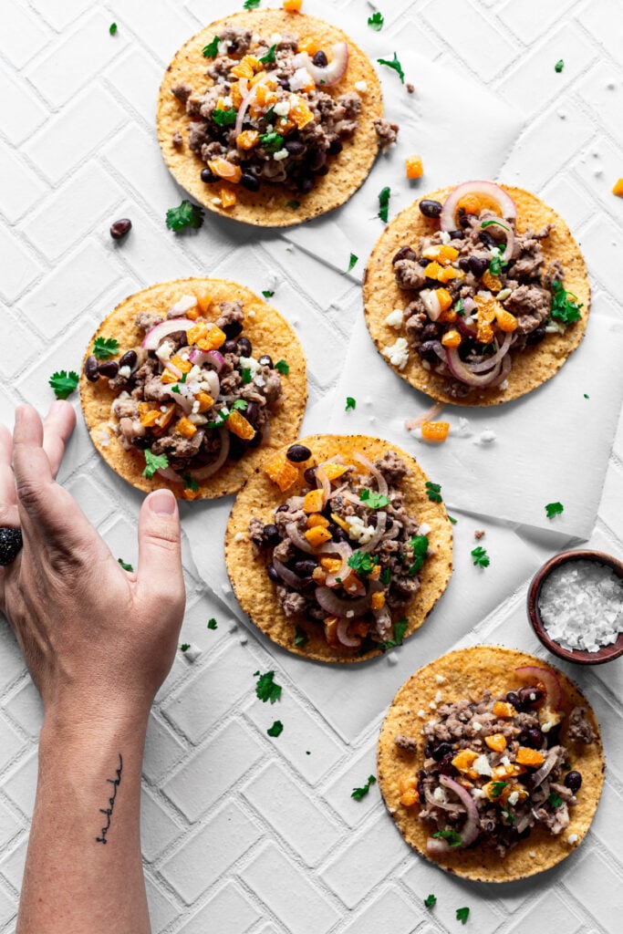 Mojo Pork Tostada Recipe • A Simple Pantry